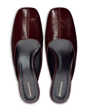 REFORMATION Inez Leather Mules