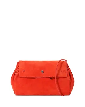 Staud Cy Convertible Leather Bag - Tangelo