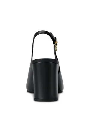 Michael Kors Piper Leather Flex Slingback Pumps - Black