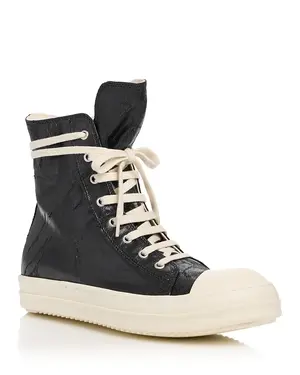 Rick Owens Tower Zip High Top Sneakers