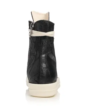 Rick Owens Tower Zip High Top Sneakers