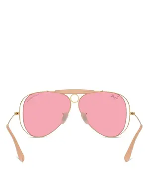 Ray-ban X Dolce & Gabbana Aviator Sunglasses, 58mm - Arista/pink