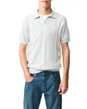 Rodd & Gunn Linwood Knit Cotton Sweater Polo - Steel