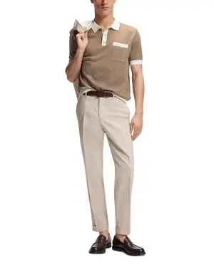 BOSS L-lomato Cotton Blend Knit Polo Shirt