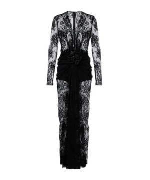 Dolce & Gabbana Gathered Cotton-blend Lace Maxi Dress