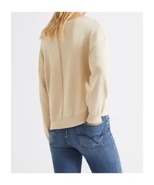 Marella Ribbed Knit Sweater - Nude