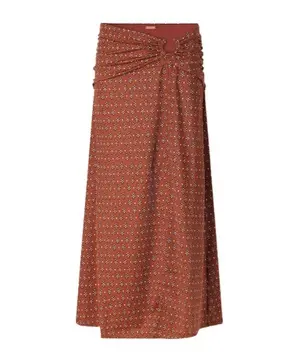 Johanna Ortiz Under The Sun Paisley-print Skirt - Brown