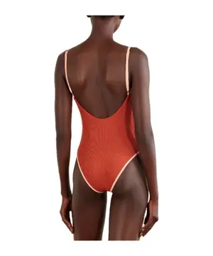 Johanna Ortiz Vneck Cutout Onepiece Swimsuit