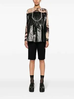 Junya Watanabe Pearl-detail Pleated Blouse
