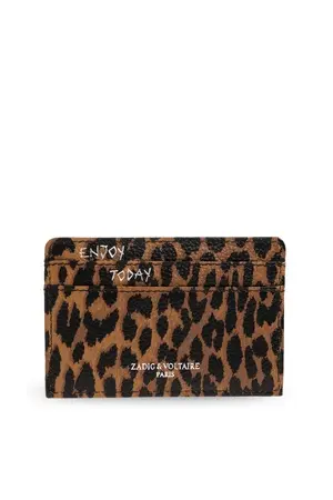 Zadig&Voltaire Voltaire Printed Card Holder Wallet