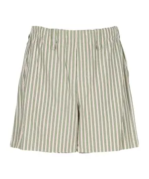 Issey Miyake Vertical-stripe Shorts - Green