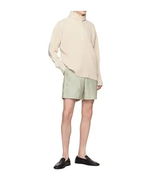 Issey Miyake Vertical-stripe Shorts
