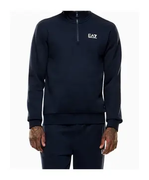 EA7 Cotton-blend Core Identity Sweatshirt