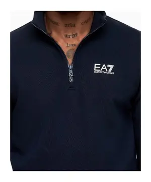 EA7 Cotton-blend Core Identity Sweatshirt