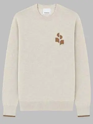 MARANT Logo Knit Sweater - Ivory