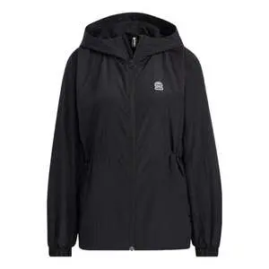 Adidas Neo Woven Hooded Training Windbreaker Jackets - Black