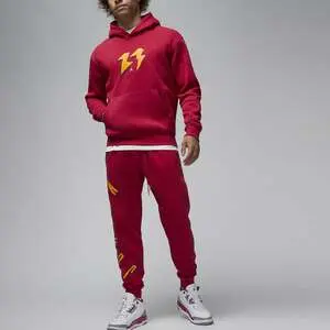 JORDAN Flight Mvp Fleece Pullover Hoodie 'red