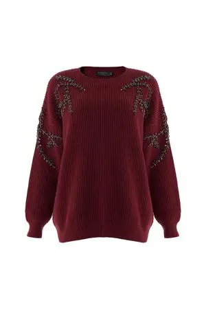 EXQUISE Grace Crew Neck Long Sleeve Sweater