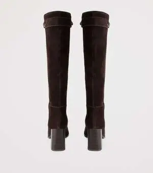 Kurt Geiger Suede Windsor Knee-high Boots