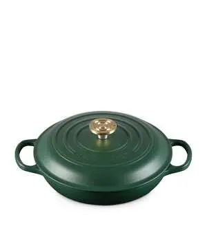 LE CREUSET Cast Iron Shallow Round Casserole Dish