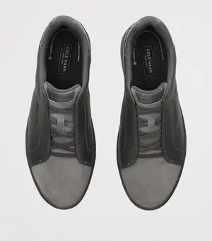 Cole Haan Leather Grandprø Luxe Slip-on Sneakers - Grey