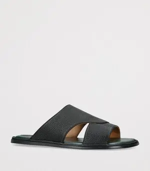 BROTINI Leather Two-strap Sandals