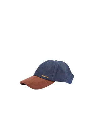 Barbour Mya Denim Baseball Cap - Blue