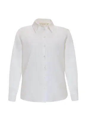 EXQUISE Neutrals Inara Shirt Buttoned Woven Shirt Ecru