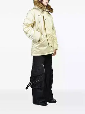 THUG CLUB Alpha Industries N-3b Rivet-embellished Padded Jacket