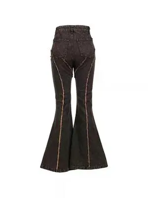 VIVAMUS Frayed-seam Flared Jeans