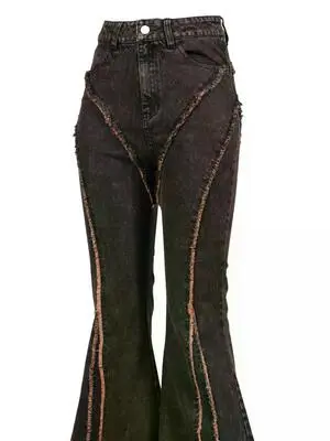 VIVAMUS Frayed-seam Flared Jeans