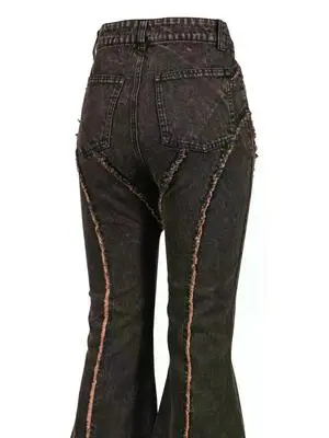 VIVAMUS Frayed-seam Flared Jeans