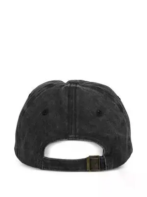 CAPTURE GALLERY Distressed Embroidered Baseball Cap - Black