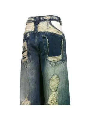 JADED LONDON Colossus Cut-out Distressed Jeans