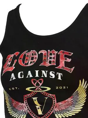 VIVAMUS Graphic-print Cropped Tank Top