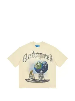 GODSPEED Artificial Love Ii Graphic-print T-shirt - Yellow