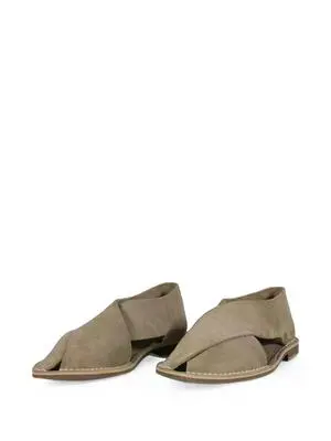 JACQUES SOLOVIÈRE PARIS Biarritz Crossover Suede Sandals