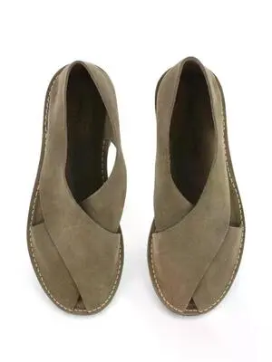 JACQUES SOLOVIÈRE PARIS Biarritz Crossover Suede Sandals