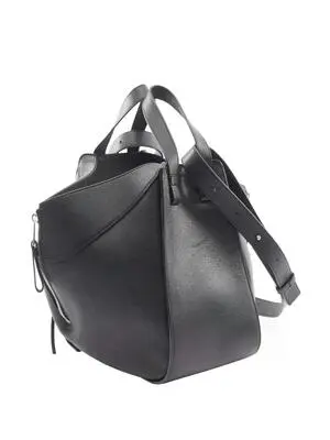 Loewe 2010-2026 Small Leather Hammock Satchel - Black