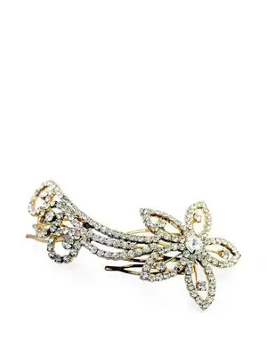 JENNIFER GIBSON JEWELLERY Floral Hair Comb - Gold