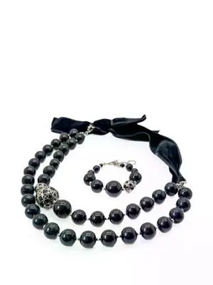 Dior 2000s Cannage Necklace Jewellery Set