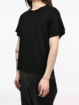 DET BLEV SENT Distressed T-shirt - Black