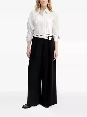 Sisley Striped Belted Shirt