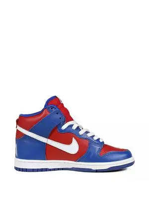 SWJP X Nike Dunk High Stencil-print Sneakers - Red