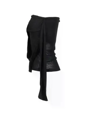 BOHEMSEO Signature Twist-drape Tube Strapless Blouse