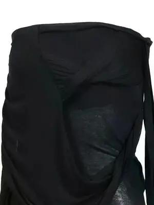 BOHEMSEO Signature Twist-drape Tube Strapless Blouse