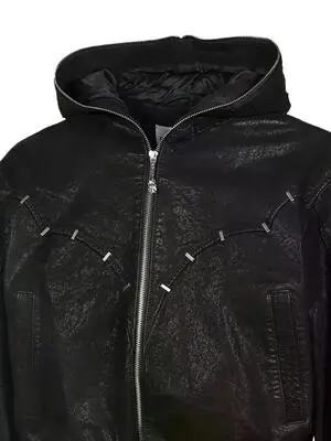ROCKSTEADY X Jian Ye Nyx Hooded Leather Jacket