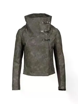 JADED LONDON Cera Clasp Funnel-neck Jacket