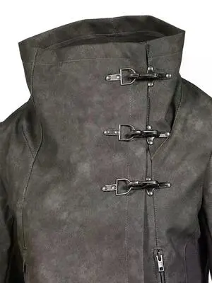 JADED LONDON Cera Clasp Funnel-neck Jacket