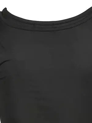 VIVAMUS Layered Cold-shoulder Top